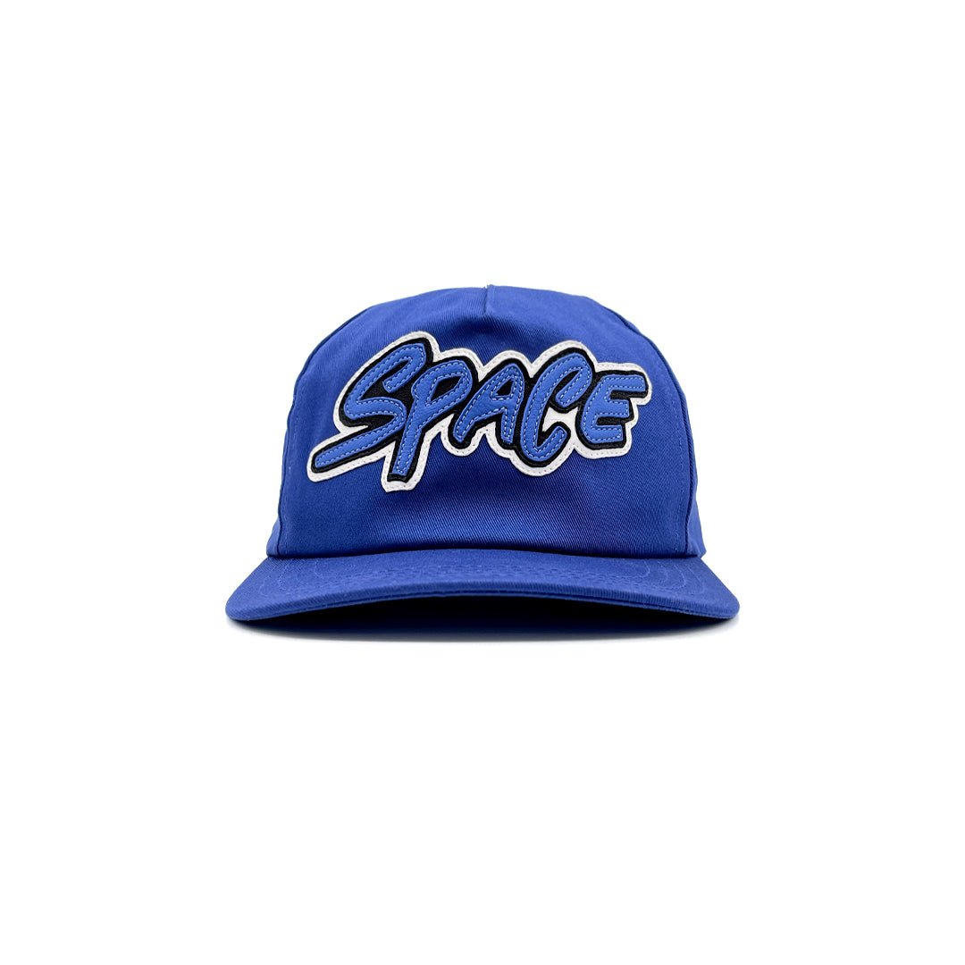 Chrome Hearts Matty Boy Space Leather Patch Blue Cap - SRM Chrome Hearts Matty Boy Space Leather Patch Blue Cap - SRM