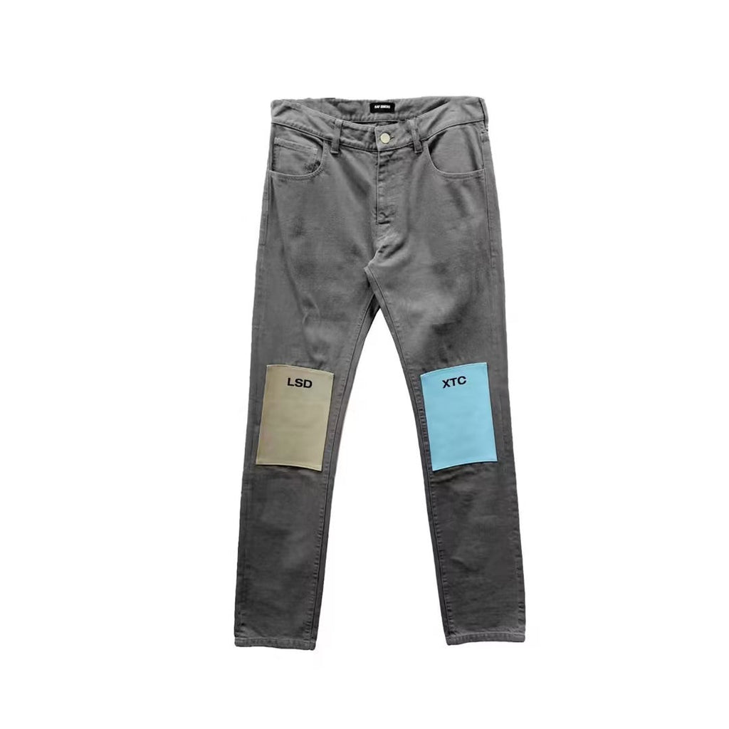 Raf Simons LSD Gray Patched Jeans - SRM – SHENGLI ROAD MARKET Raf Simons LSD Gray Patched Jeans - SRM – SHENGLI ROAD MARKET